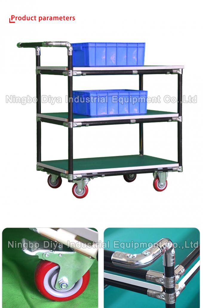 Hand Tool Push Cart Lean Pipe Assembly With Antistatic Pasting Panel