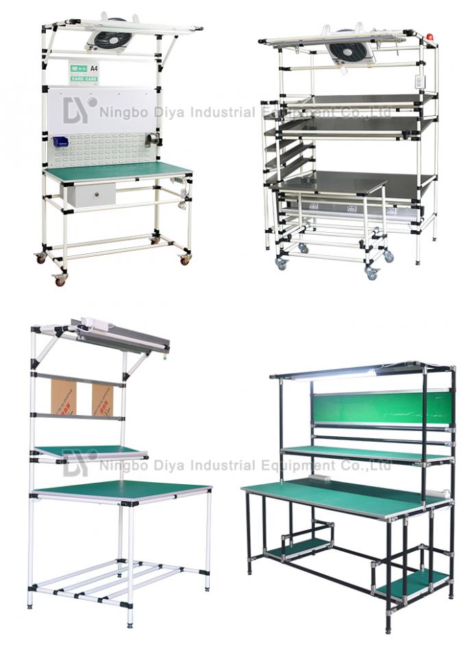 Multi - Function Lean Production Line Table Roller track workbench