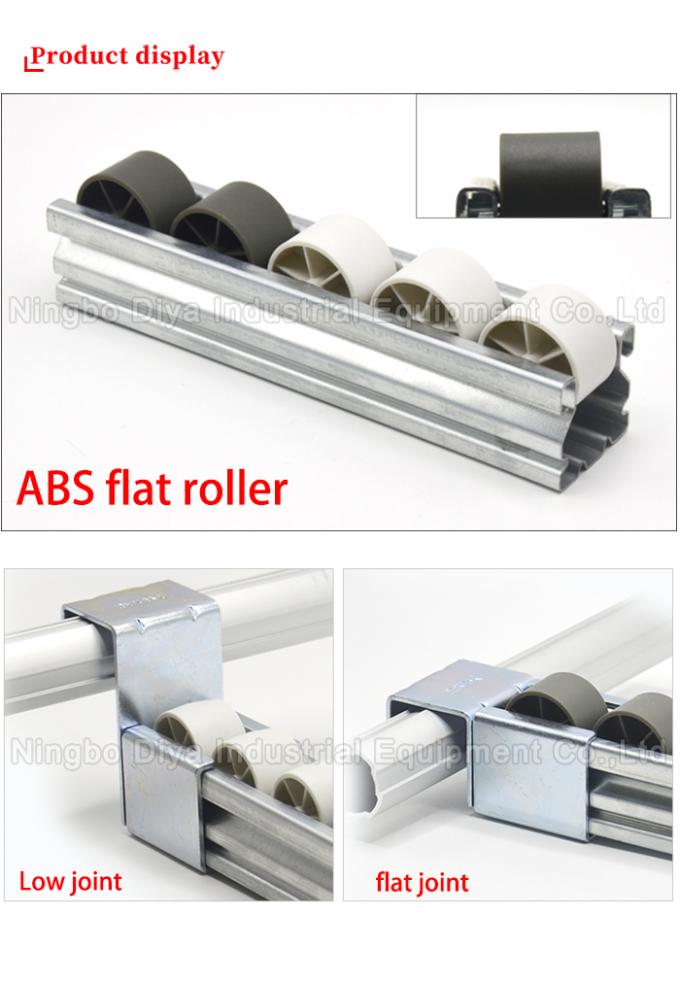 Industrial Plastic Roller Track Cold Welded White / Yellow Color For ...