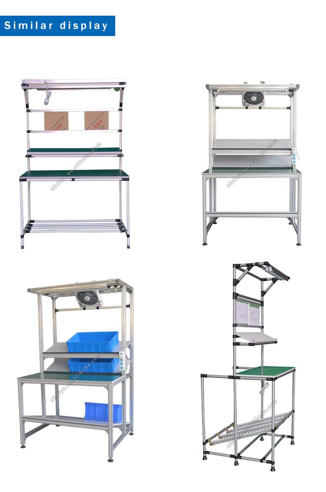 Customized Round Section Industrial Work Bench / Assembly Line ...