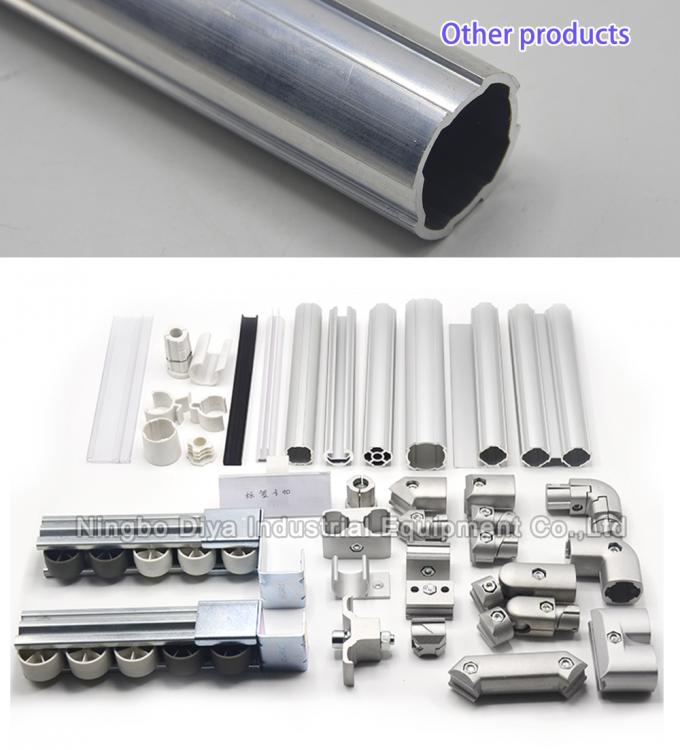 SUS Aluminium Lean Tube DY28-05A Industrial Round Profile OD 28mm Grit ...