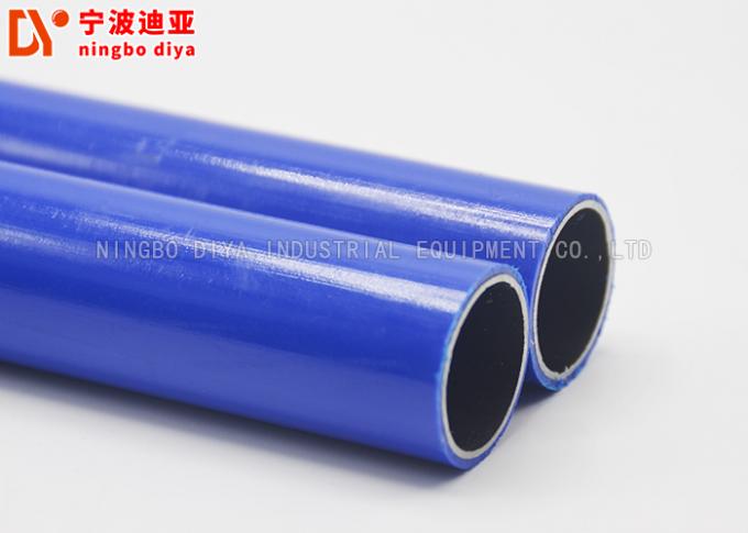 Blue PE Coated Cold Rolled Steel Pipe Standard Length 4000mm For Pipe ...