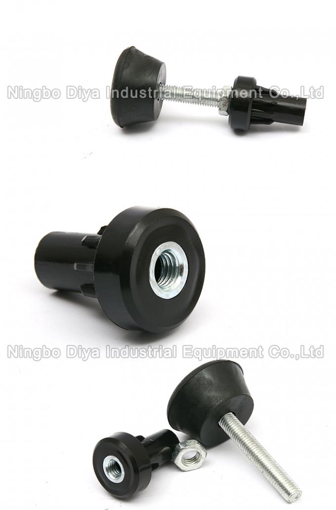 Durable Pipe Clamp Clip Adjustable Rubber Foot With Zinc Plated Screw