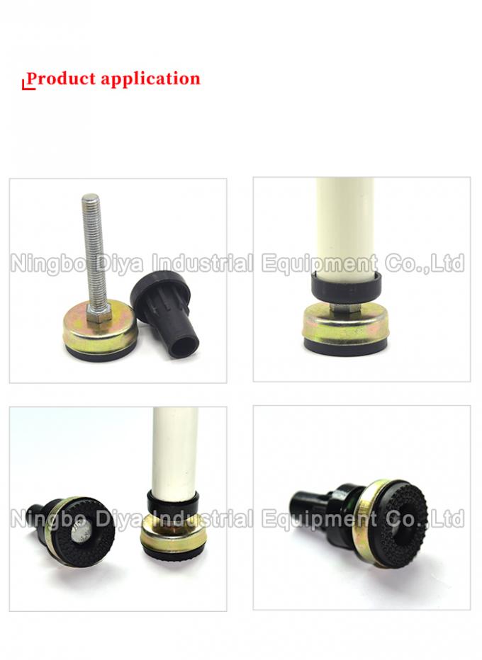 Anti Slip Pipe Clamp Clip / Pipe Support Clamp Rubber Footing For ...