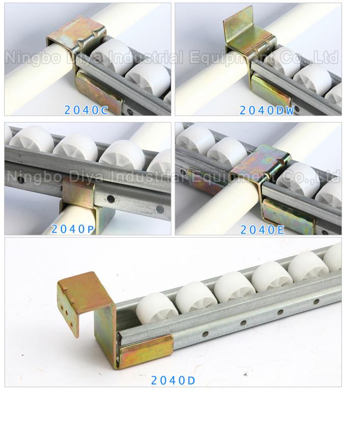 DY-4433 Aluminum Alloy Roller Track With Wheel / Qualified Sheet Metal ...