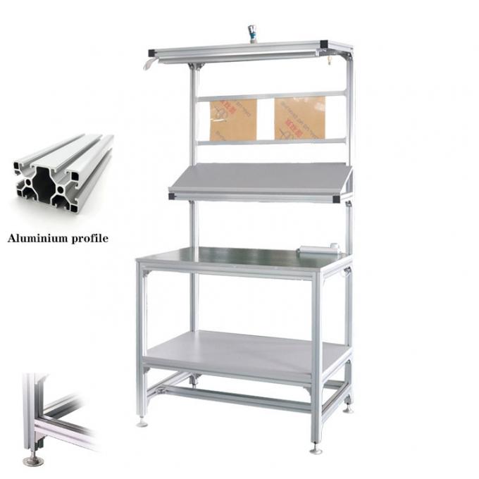 ESD Assembly Line Movable Adjustable Heavy Duty Workbench For Workshop