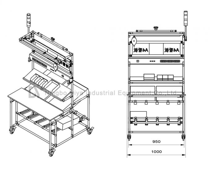 Antistatic Electronic Work Table Easy Assembly Light Duty Lean Tube ...