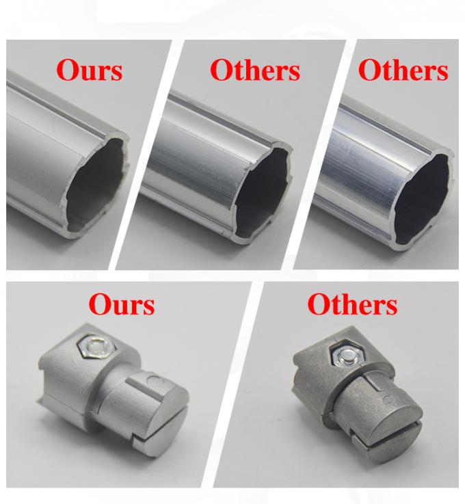 28mm Round / Square Lean Tube Aluminium Alloy Lean Pipe Joint Automated ...