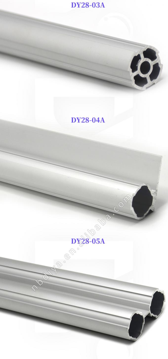 Aluminium Alloy Lean Tube Customizable Round Aluminum Pipe For Racking ...