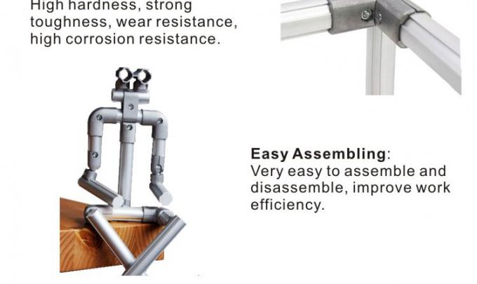 DY28-04A Industrial Adjustable Aluminum Lean Pipe Hardware Different ...