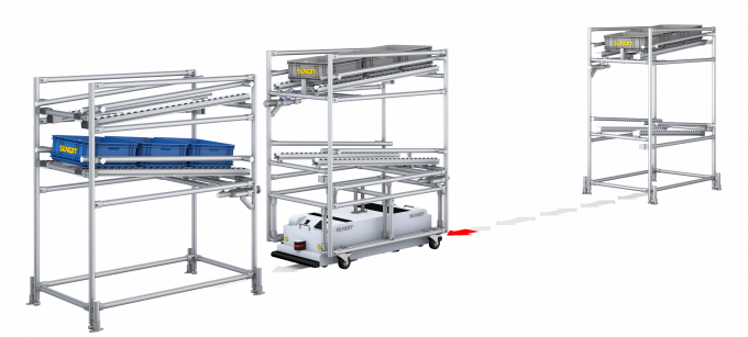Strong Structure Aluminum Lean Pipe Profile For Rack And Karakuri System