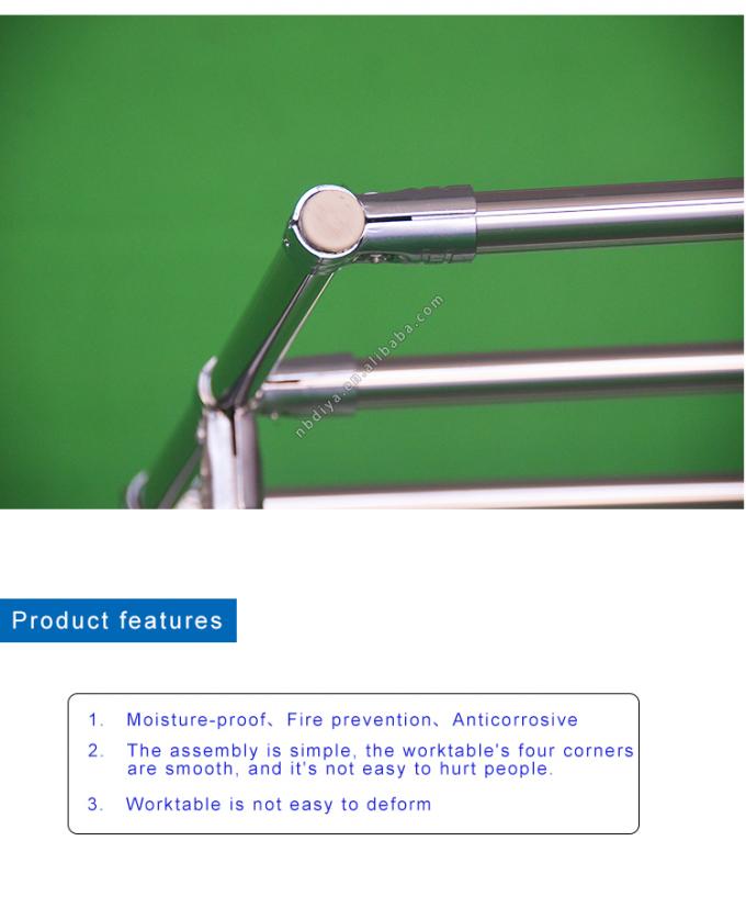 Stainless Steel Tube Workbench Industrial Lean Tube Worktable