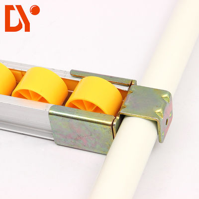 Assemble Line Roller Track Conveyor , Small Roller Track Yellow Color