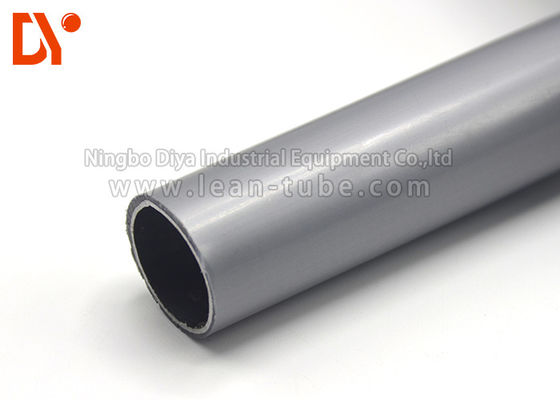 Colorful Plastic Coated Steel Tube Lightweight Round Shape For Lean ...