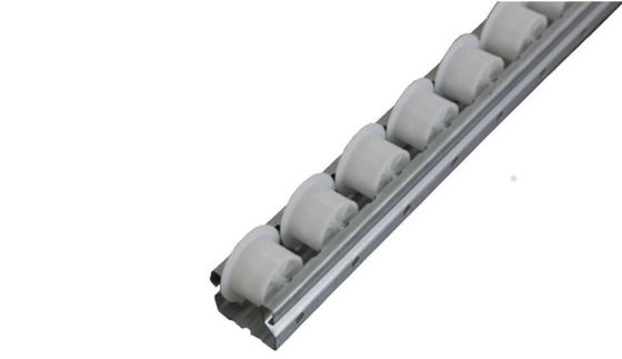 Industrial Flow Rail ABS Plastic Wheels Roller Track For Warehouse Shelf