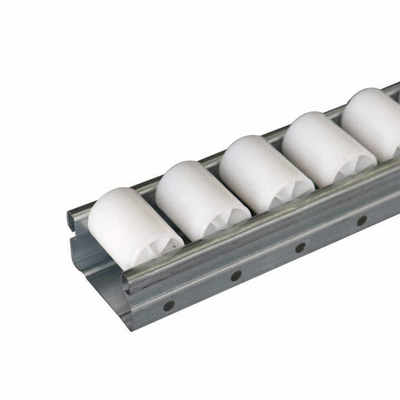 Industrial Flow Rail ABS Plastic Wheels Roller Track For Warehouse Shelf