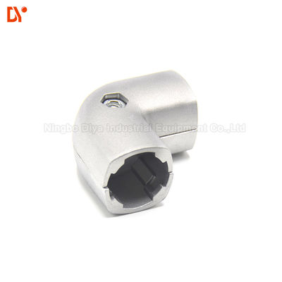 Sand Blasting Lean Aluminum Pipe Connector For Assembly Pipe Rack System