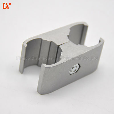 Sand Blasting Lean Aluminum Pipe Connector For Assembly Pipe Rack System