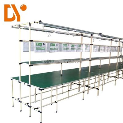 Flexible Lean Pipe ESD Table Workbench For Industrial Assembly Line