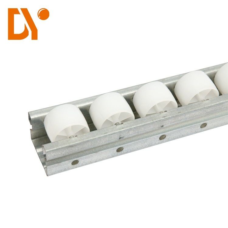 Assemble Line Galvanized Skate Wheel Conveyor Rails Anti - Corrosion