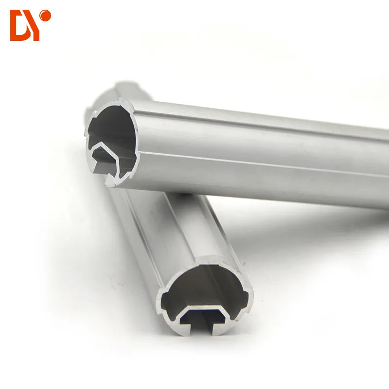 DY28-02A Aluminum Lean Pipe T-Slot Frame Tube For Pipe Rack System