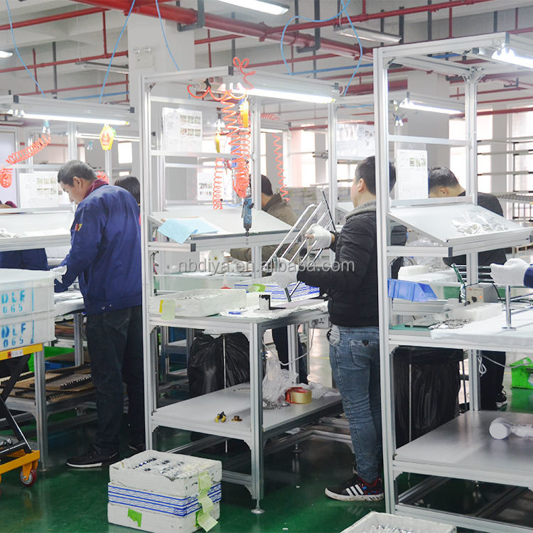 ESD Assembly Line Movable Adjustable Heavy Duty Workbench For Workshop