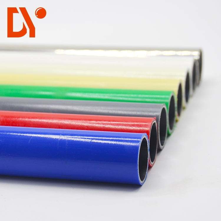 Customized ESD ABS Coated Pipes Plastic Coated Steel Lean Pipe / Tube ...