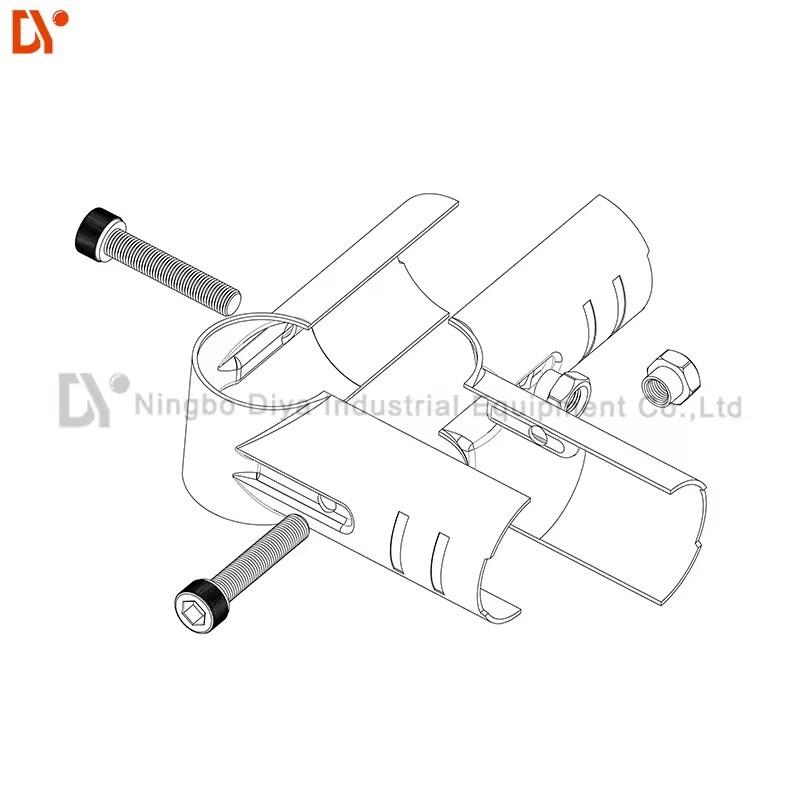 Hight Quality 90 Angle Metal Joint Pipe Rack System Connectors For Pipe ...