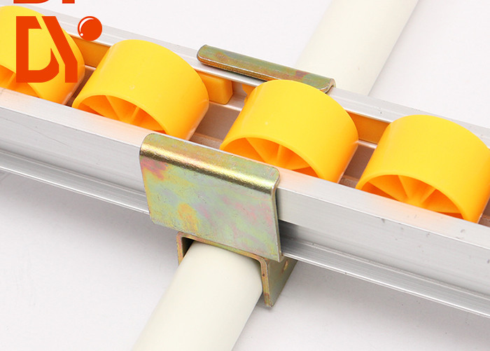 Assemble Line Roller Track Hardware Colorful Metal Roller Track Connector