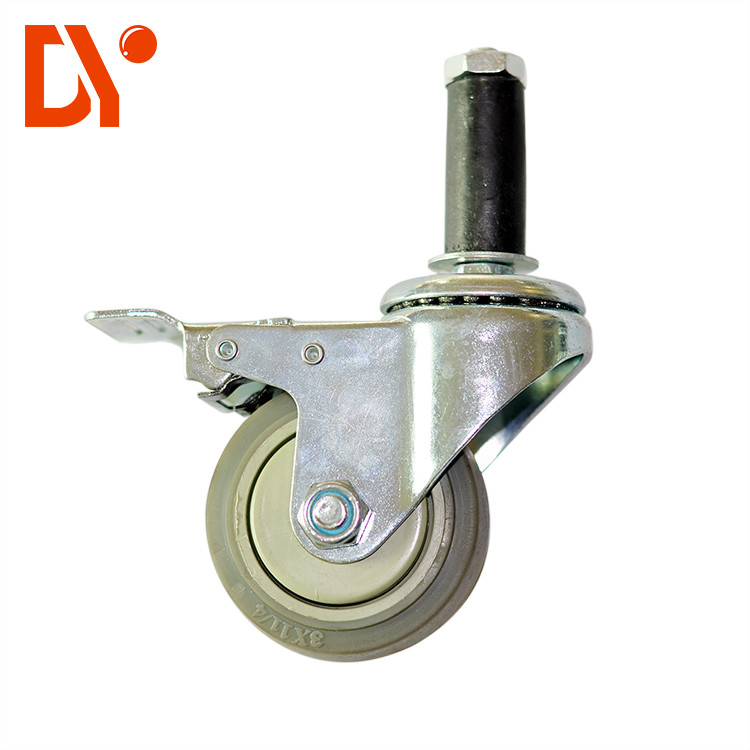 Heavy Duty Nylon 4 Inch Swivel Casters Simple Design For Lean Pipe ...
