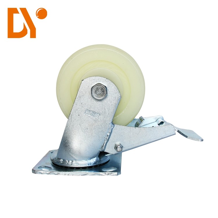 Heavy Duty Nylon 4 Inch Swivel Casters Simple Design For Lean Pipe ...