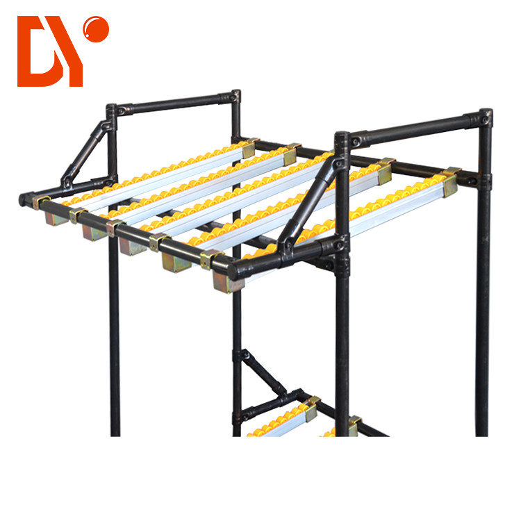 FIFO Lean Pipe Racking System Anti Rust Colorful Pipe ISO9001 Certification