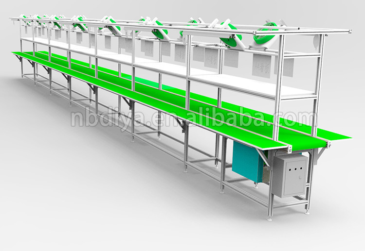 Lean Pipe Automated Assembly Line , Workshop Flexible Production Line