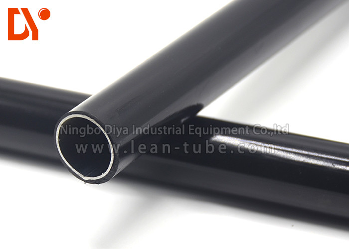 Colored Anti Static Tubing , Worshop Rack Polyethylene Coated Steel Pipe