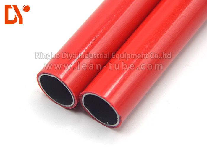 Red Color Plastic Coated Pipe Anti Corrossion 28mm Diameter Long ...