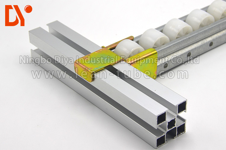 Sheet Metal Industrial Roller Track , Work Table Mini Roller Track Anti ...