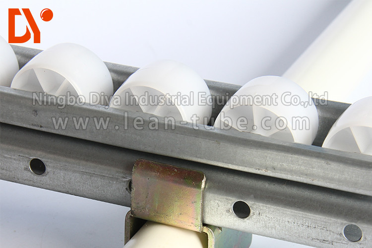Yellow Color Plastic Roller Track Simple Design 28mm Diameter Extension ...