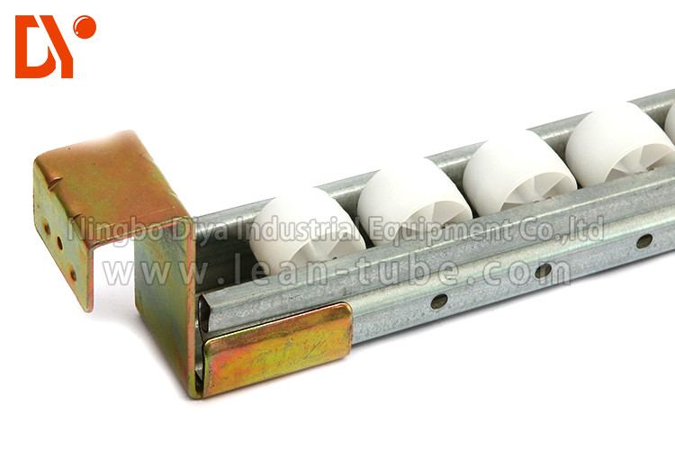 Sheet Metal Industrial Roller Track , Work Table Mini Roller Track Anti ...