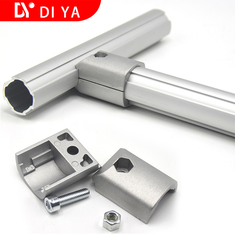 DY11 Industrial OD 28mm Cylindrical Profile Aluminium Lean pipe /Tube ...