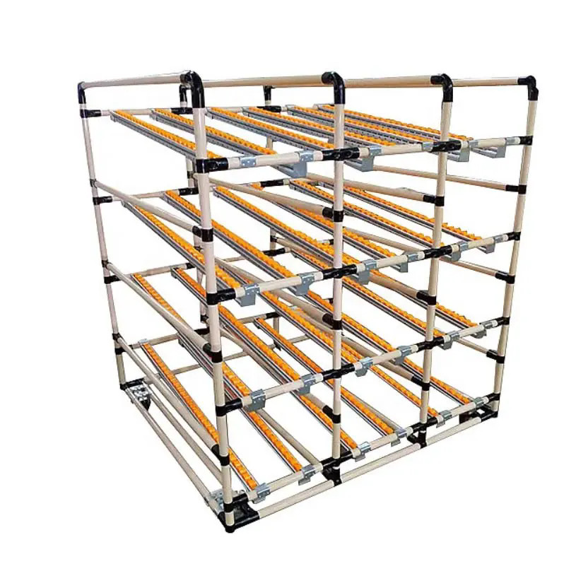 Pipe Rack Storage System with Wheels,selective warehouse roller track