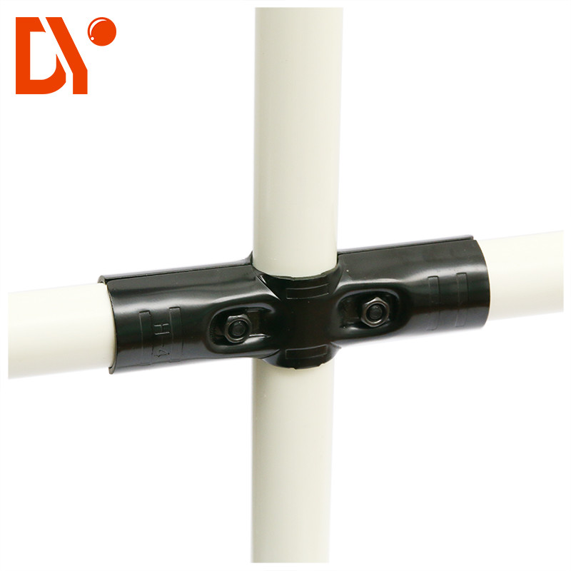 High quality black metal joint industrial lean pipe connector