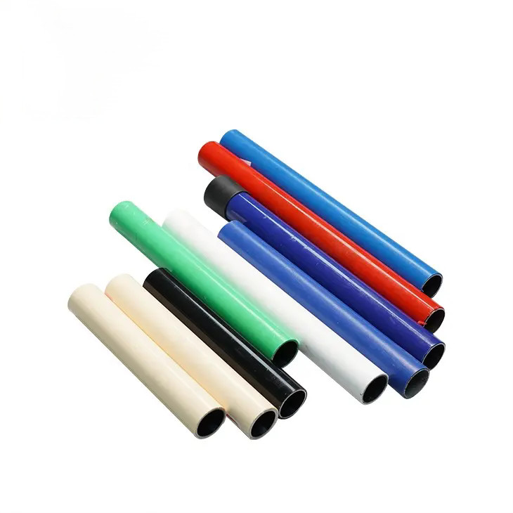 Lean pipe PE coated pipe for heavy duty rack work bench hand trolley ...