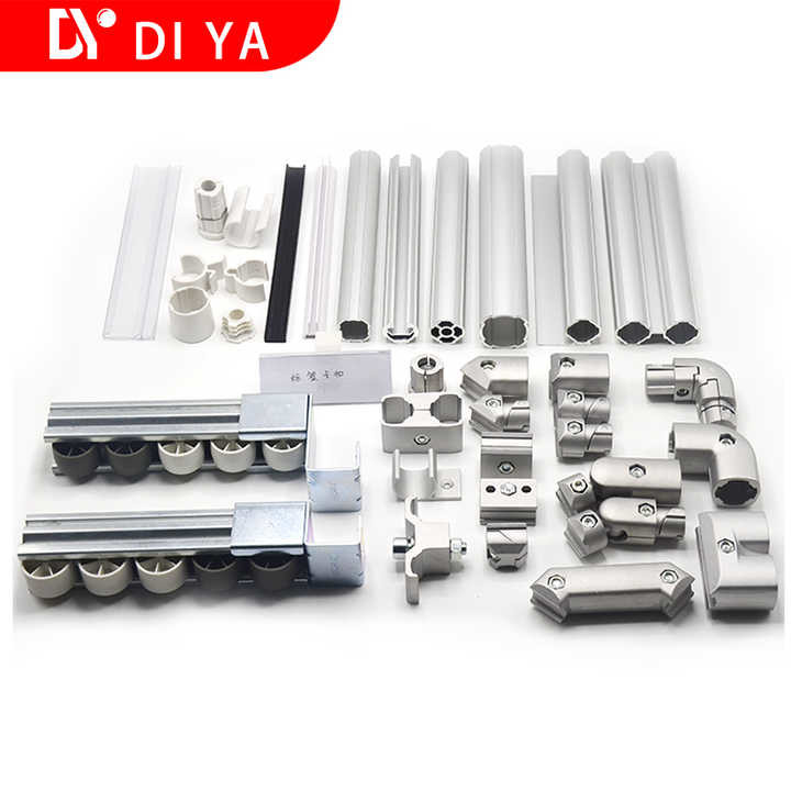 DYJ28-A06 Industrial Aluminum Lean Tube Connector Aluminum Alloy Pipe ...