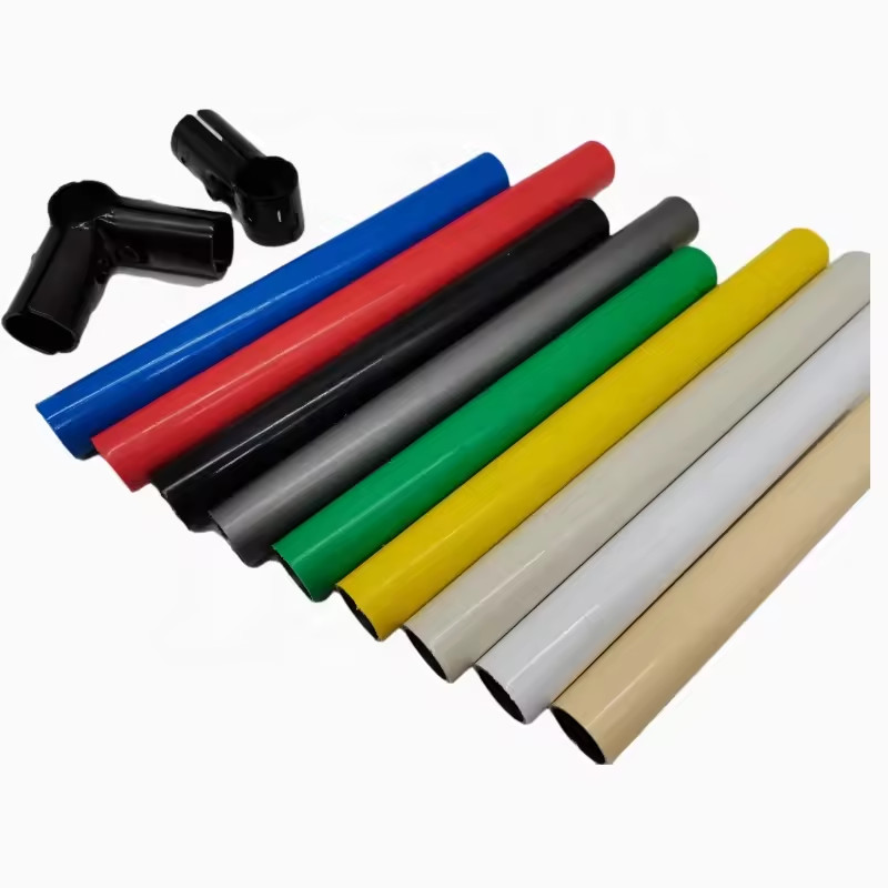 Diameter 28mm Colourful PE/ABS Coated Kaizen Steel Lean Pipe / Tube for ...