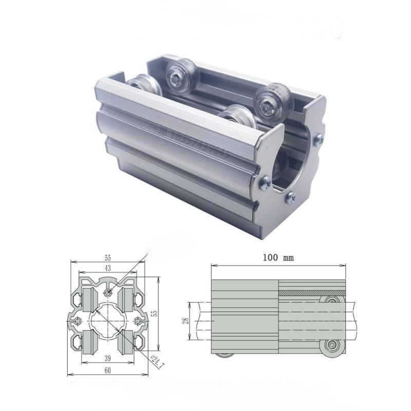 DYE28-13 28mm Lean Aluminum Pipe Joint Linear Motion Module Linear ...