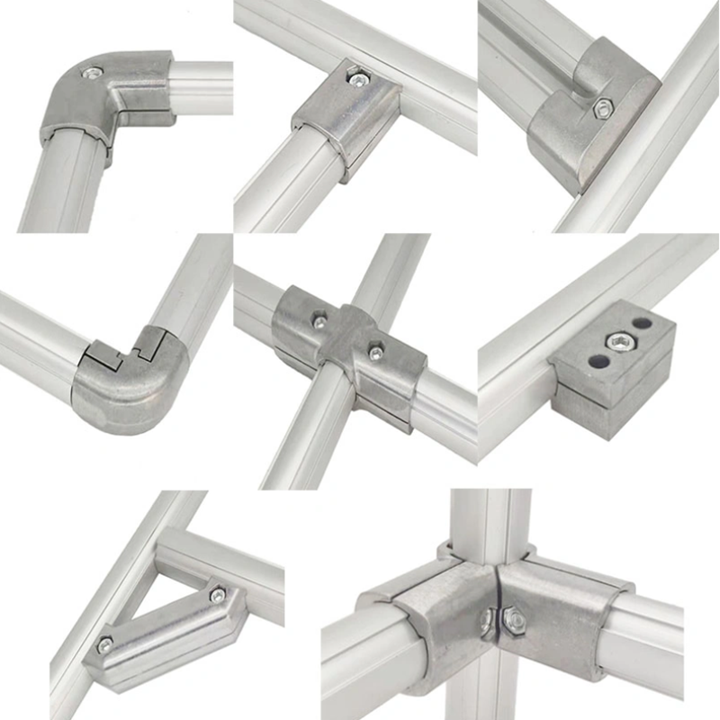 DYJ19-A06 Workbench Tube Connector Aluminum Lean Profile Corner Joint ...