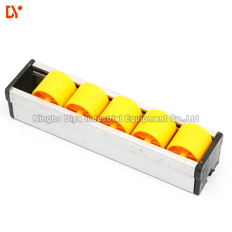 Flow Rail Roller Track Conveyor , PP / ABS Gravity Roller Track 28mm x 25mm