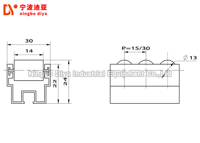 Mini Size Plastic Roller Track , Aluminium Alloy Roller Track Conveyor ...