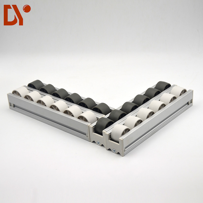 40*33 Aluminium Alloy Flow Rail PP Plastic Roller Track Durable For ...