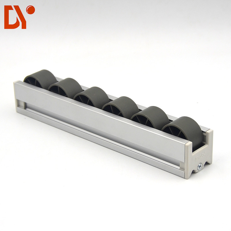 40*33 Industrial Aluminium Roller Track PP Wheels Placon For Warehouse ...